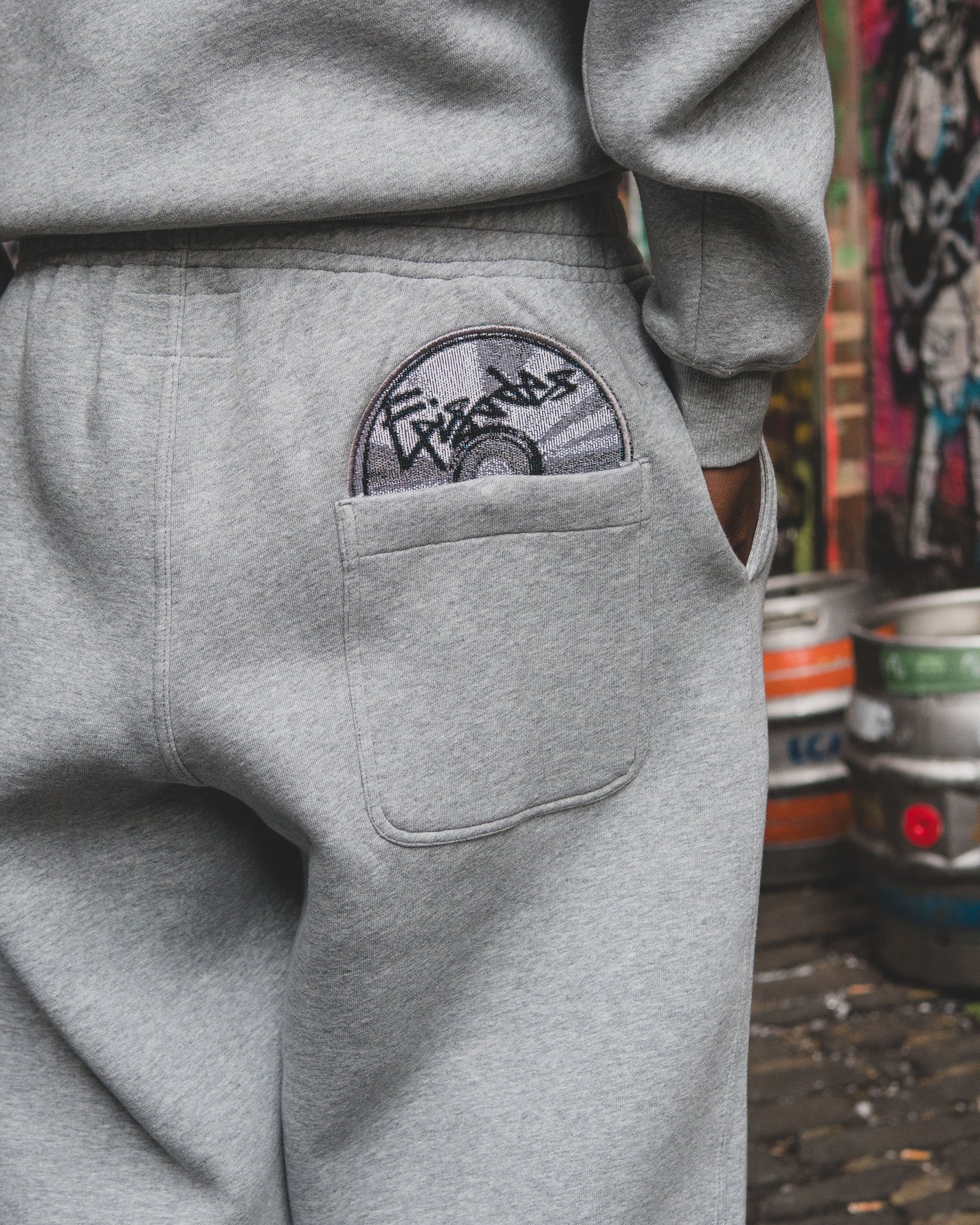 Disc Baggy Joggers Grey [630GSM] - The Episodes Project